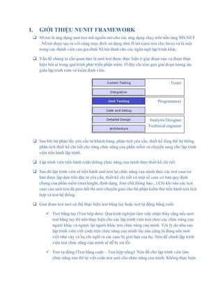Nunit framework for .NET application | DOCX