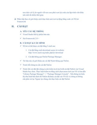 Nunit framework for .NET application | DOCX