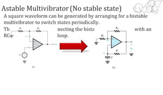 opamp application, Bistable, astable and monostable multivibrator, IC ...