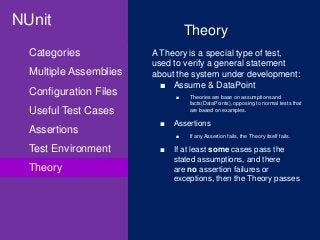 NUnit Features Presentation | PPTX