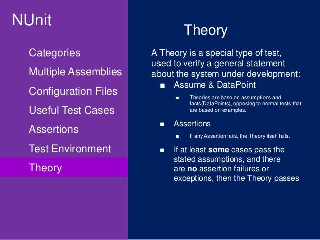 NUnit Features Presentation | PPTX