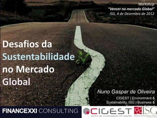 Desafios da Sustentabilidade nos Mercados Globais | PPTX | Environmental Services Industry ...