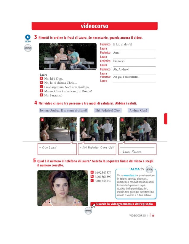 Nuovo Espresso 1 Lezione 1 with exercises and keys.pdf