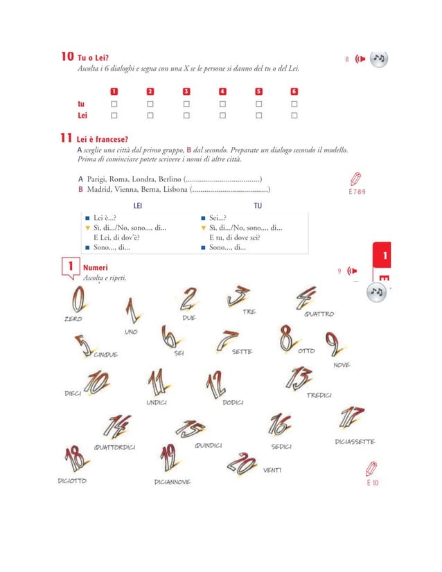 Nuovo Espresso 1 Lezione 1 with exercises and keys.pdf