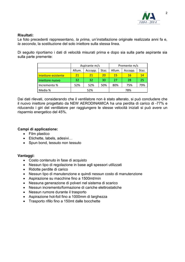Nuovo iniettore aspirazione rifili | PDF