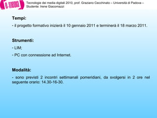 Progettazione di un intervento formativo: utilizzare i social software nella didattica | PPT ...