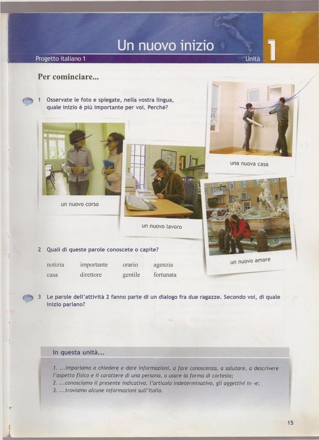 Nuovo Progetto Italiano 1 | PDF