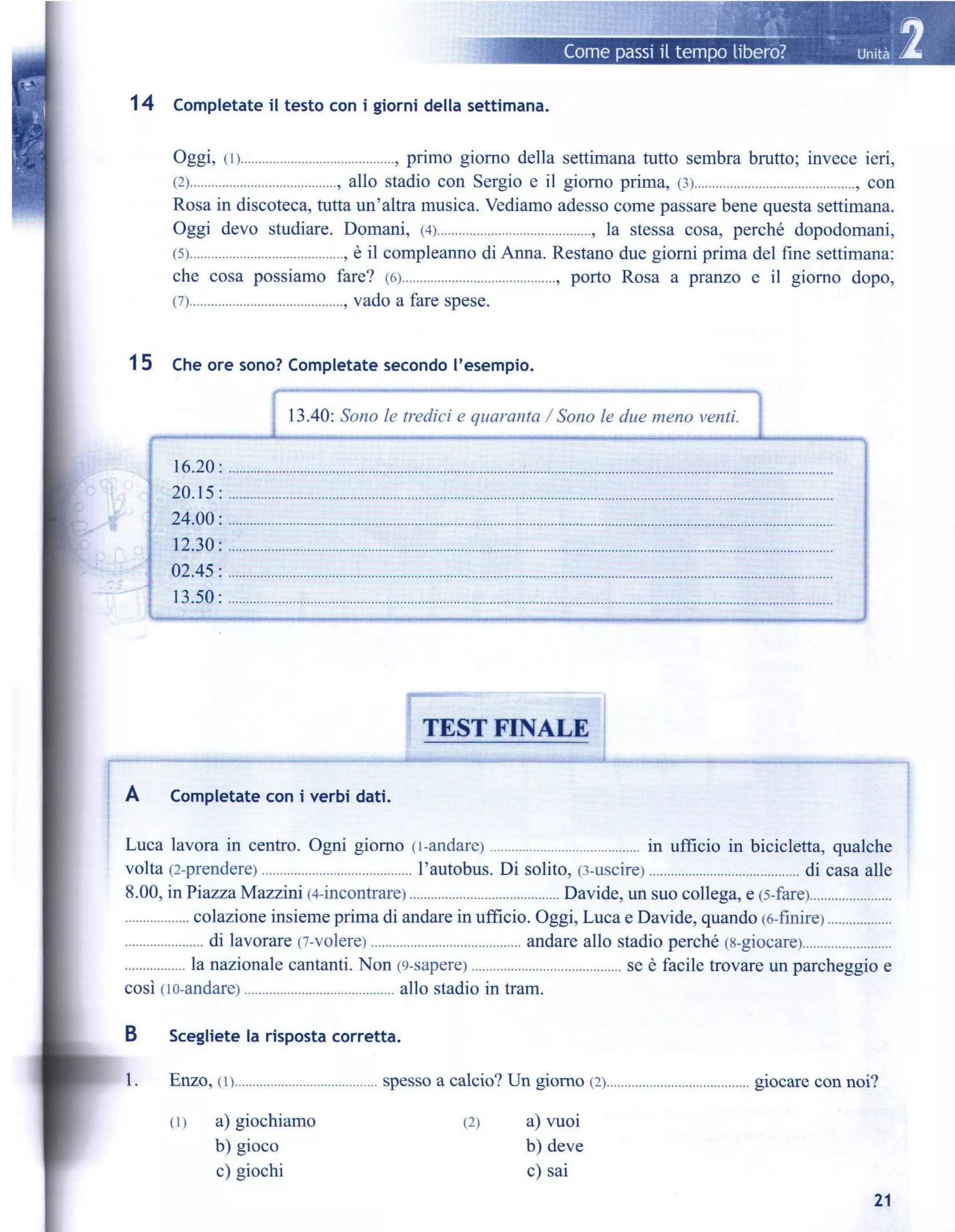 Quaderno degli esercizi - Nuovo progetto italiano 1 | PDF