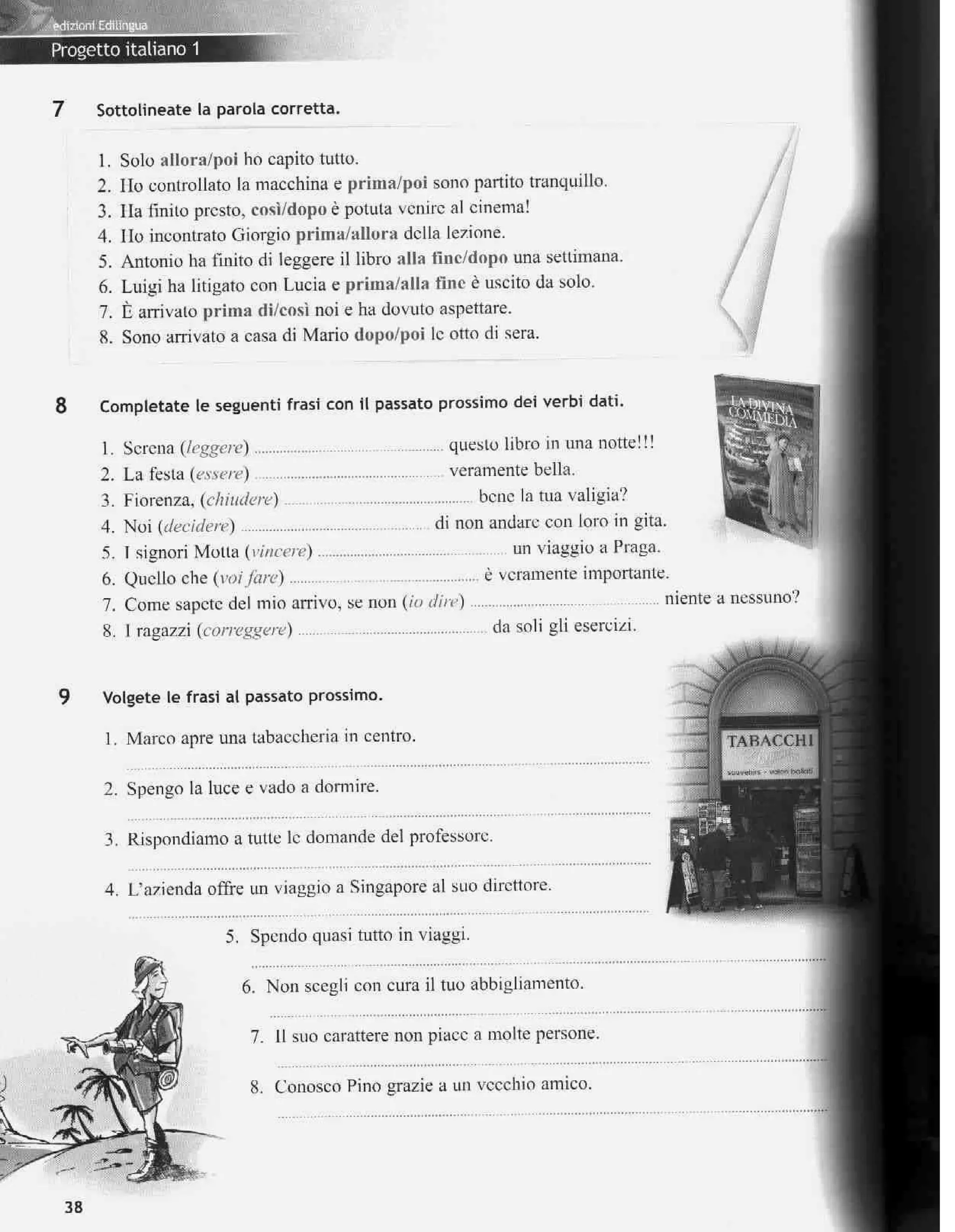 Quaderno degli esercizi - Nuovo progetto italiano 1 | PDF