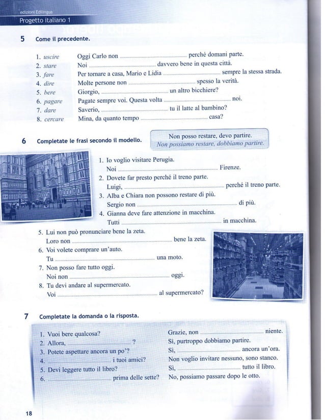 Quaderno degli esercizi - Nuovo progetto italiano 1 | PDF