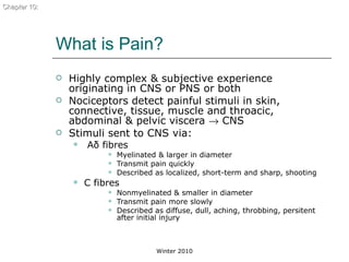 Nupd 400 chapter 10 pain | PPT