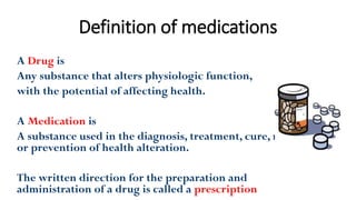 administration of medication yosra raziani (part1) | PDF