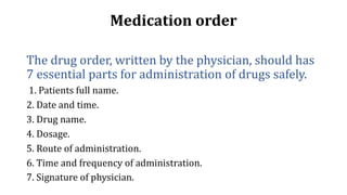 administration of medication yosra raziani (part1) | PDF