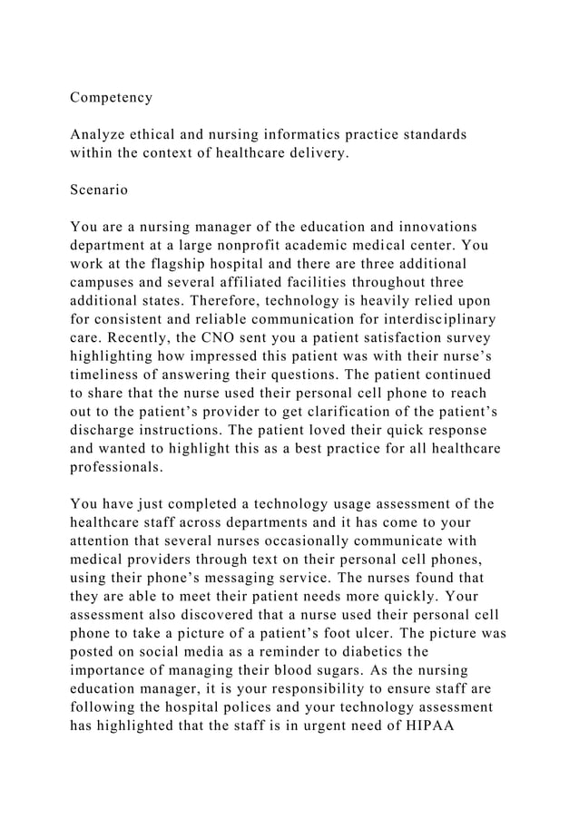 NUR3472CBE Section 01CBE Emerging Healthcare Technologies and Innova.docx | Healthcare Industry ...