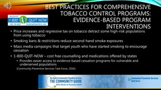 Nur512 tobacco prevention and control (1) | PPTX