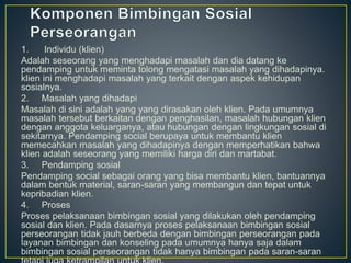 BImbingan Sosial Perorangan | PPT