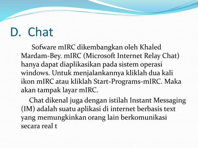 Presentasi Layanan Informasi internet | PPTX