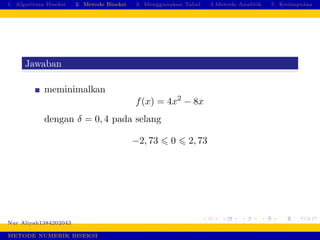 Tugas Metode Numerik Pendidikan Matematika UMT | PPT