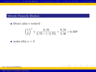Tugas Metode Numerik Pendidikan Matematika UMT | PPT