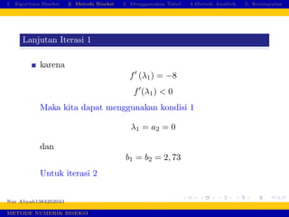 Tugas Metode Numerik Pendidikan Matematika UMT | PPT