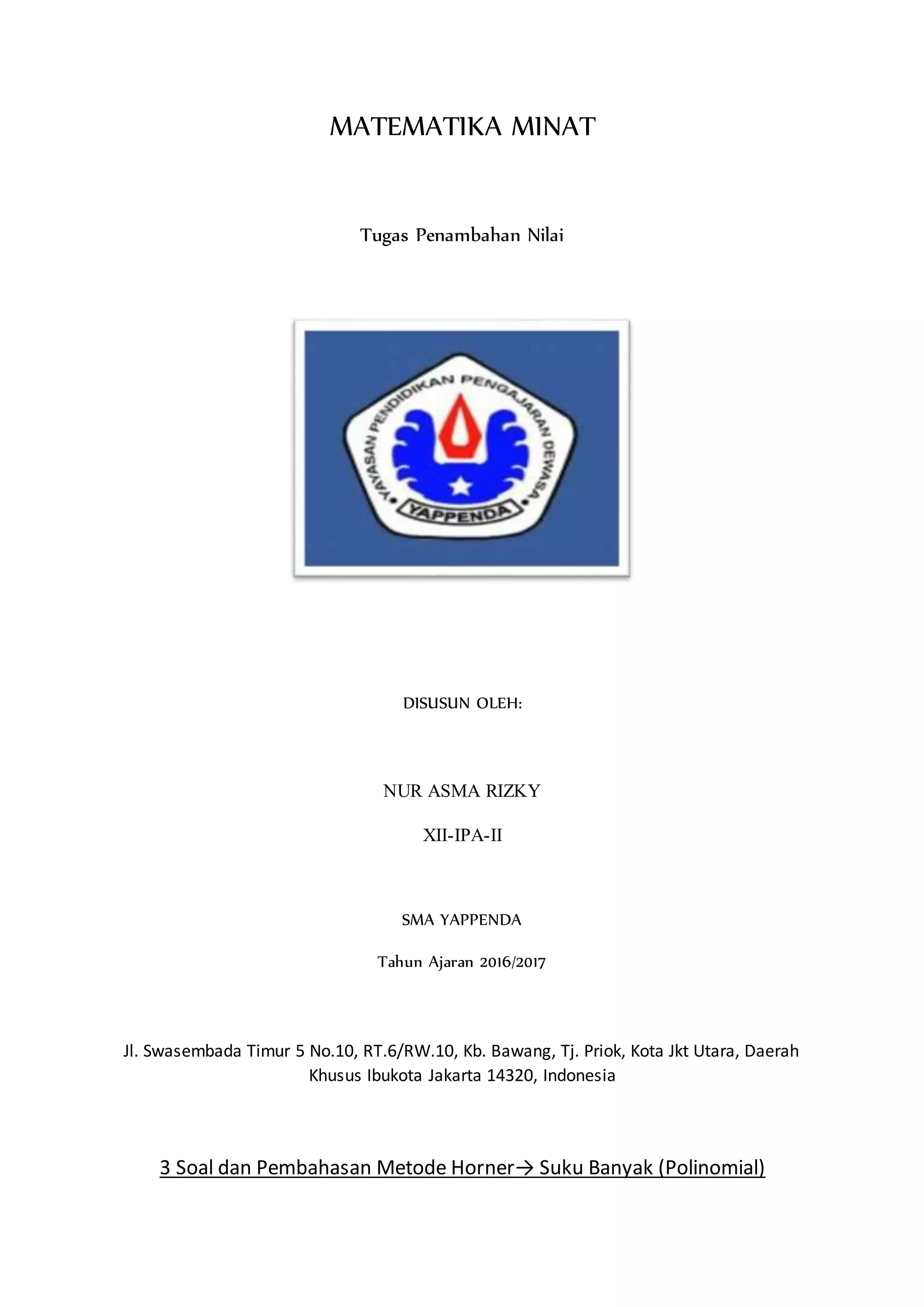 KNAR13 - MATEMATIKA MINAT | PDF