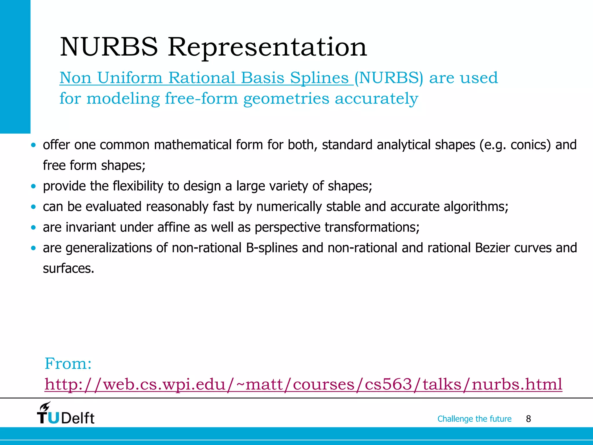 On Nurbs Geometry Representation In 3d Modelling Pdf 3 D Graphics Computer Software And