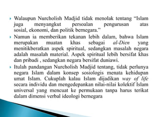 Nurcholish madjid | PPTX