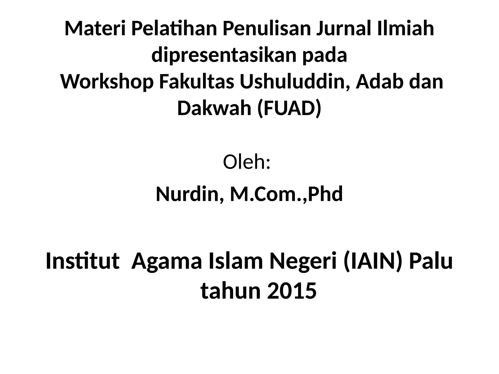 Teknik Penulisan Artikel Jurnal Ilmiah | PDF