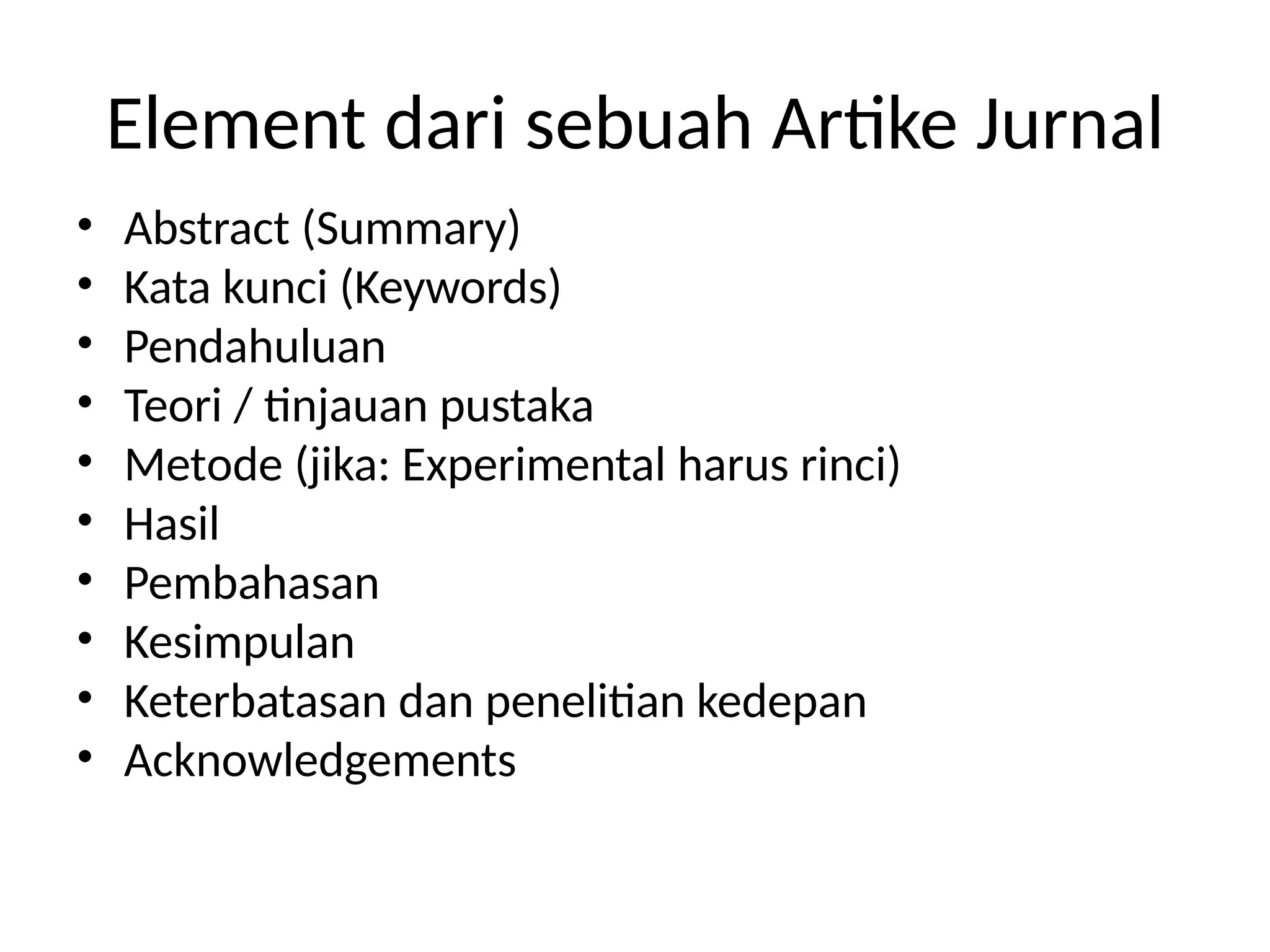 Teknik Penulisan Artikel Jurnal Ilmiah | PDF