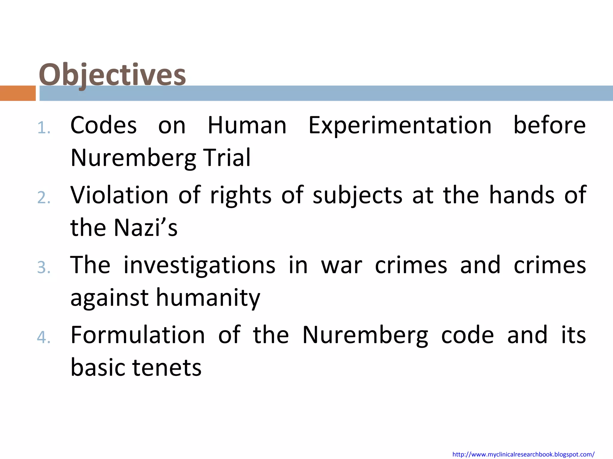 Nuremberg code | PPT