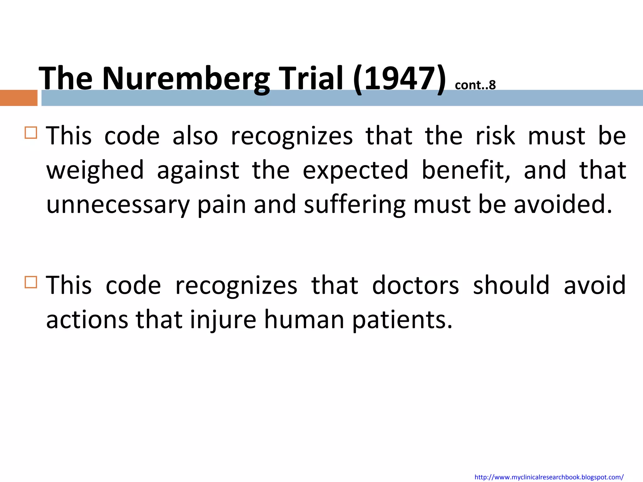 Nuremberg code | PPT