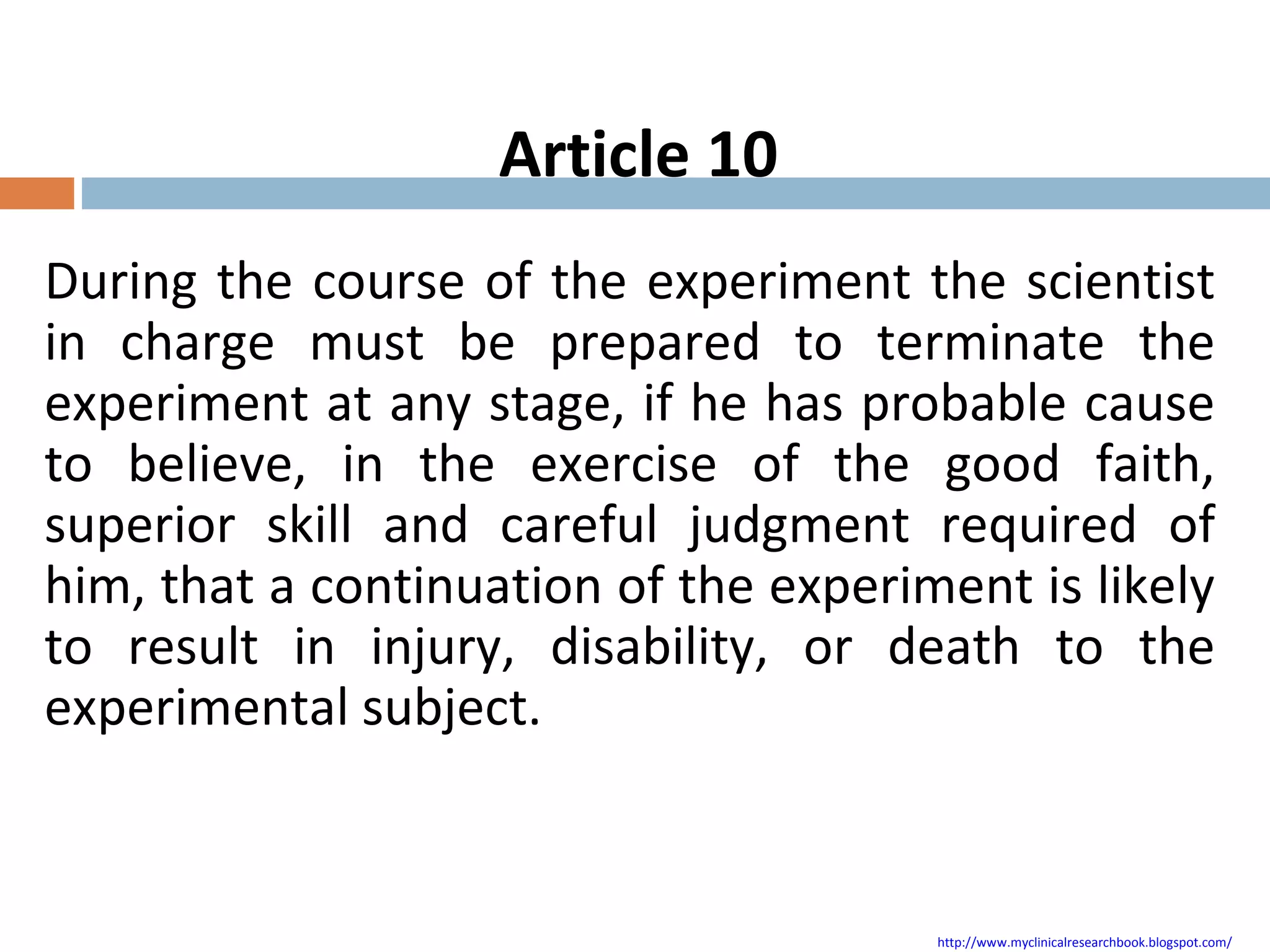 Nuremberg code | PPT