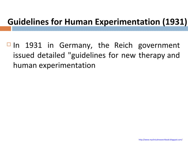 Nuremberg code | PPT | Infectious Diseases | Diseases and Conditions