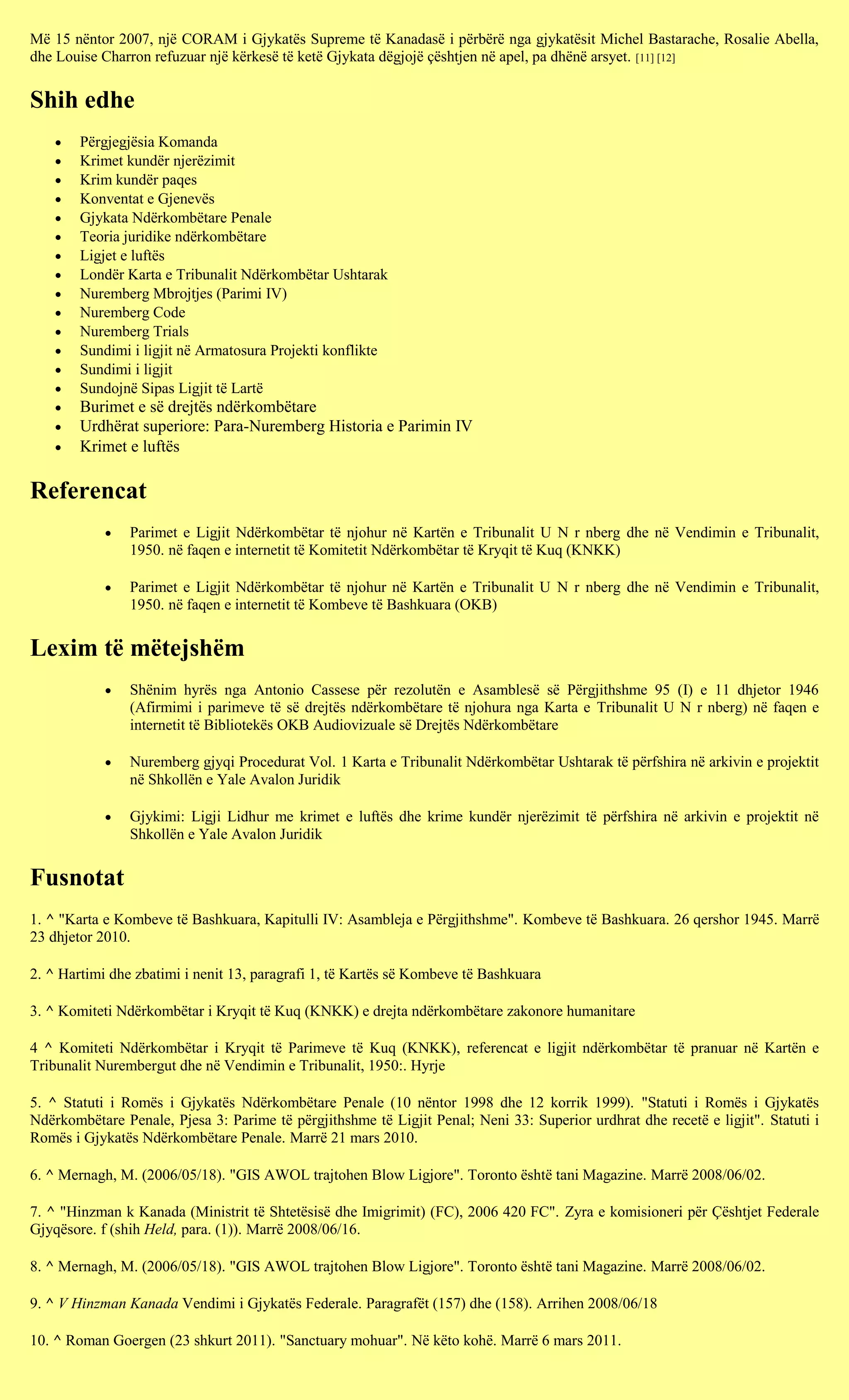 Nuremberg principle albanian | PDF