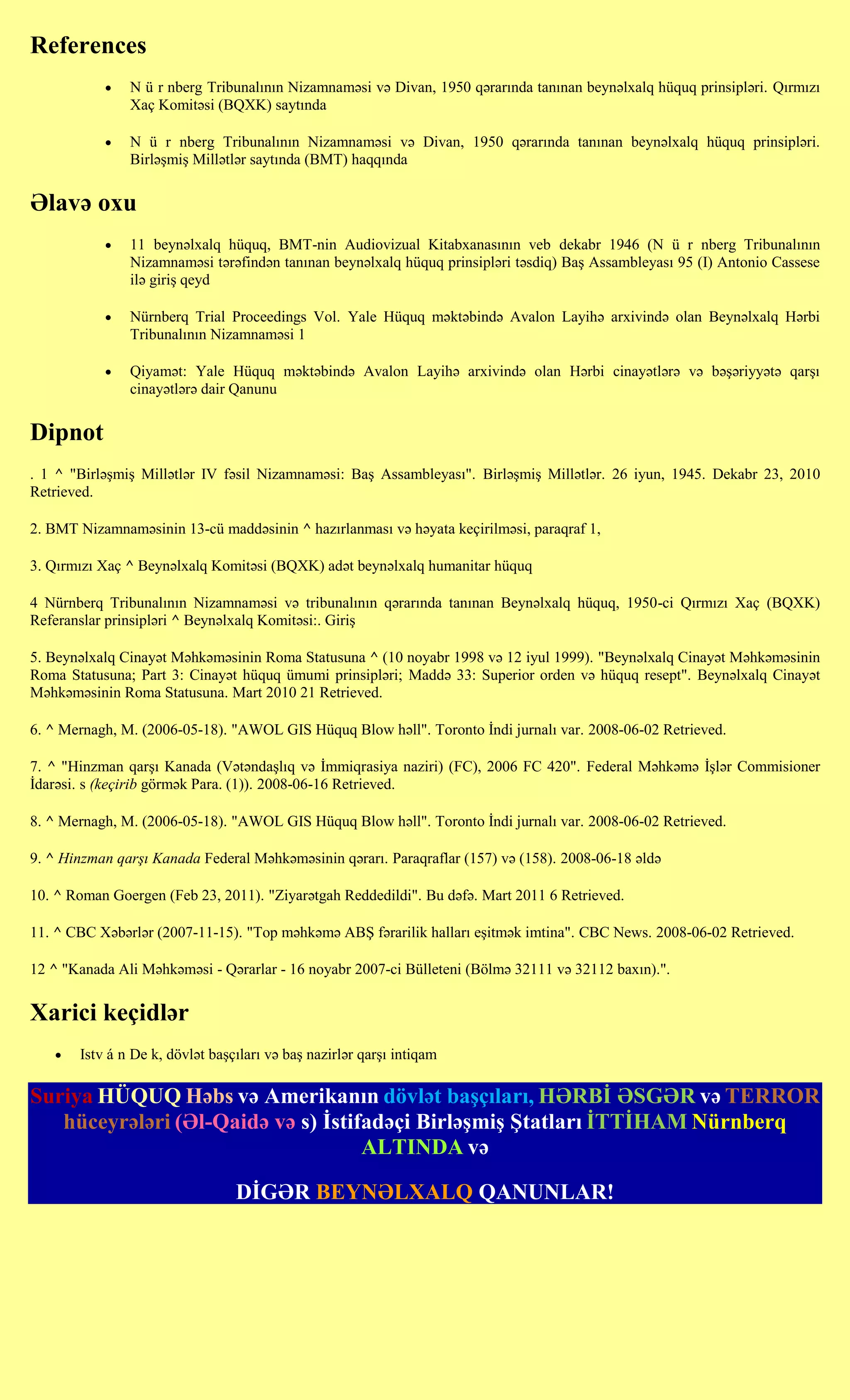 Nuremberg principle azerbaijani | PDF