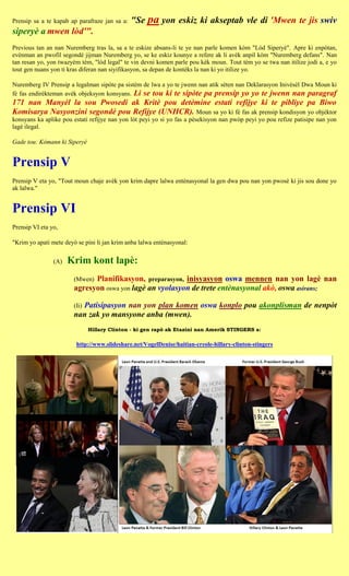 Nuremberg principle haitian creole | PDF