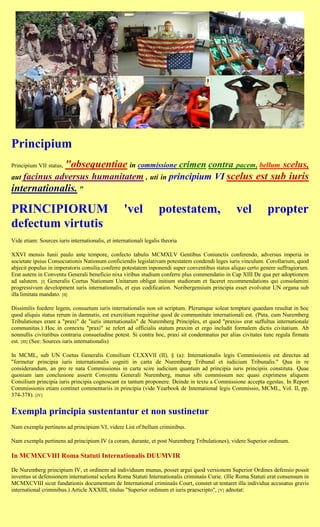 Nuremberg principle latin | PDF