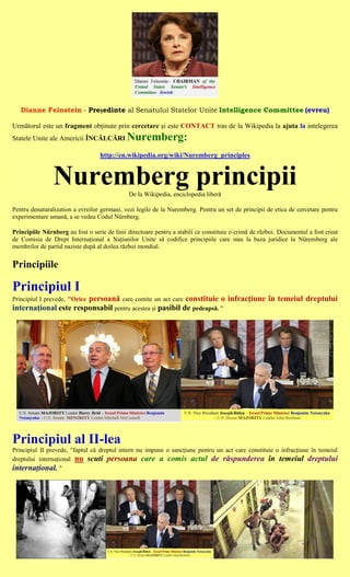 Nuremberg principle romanian | PDF