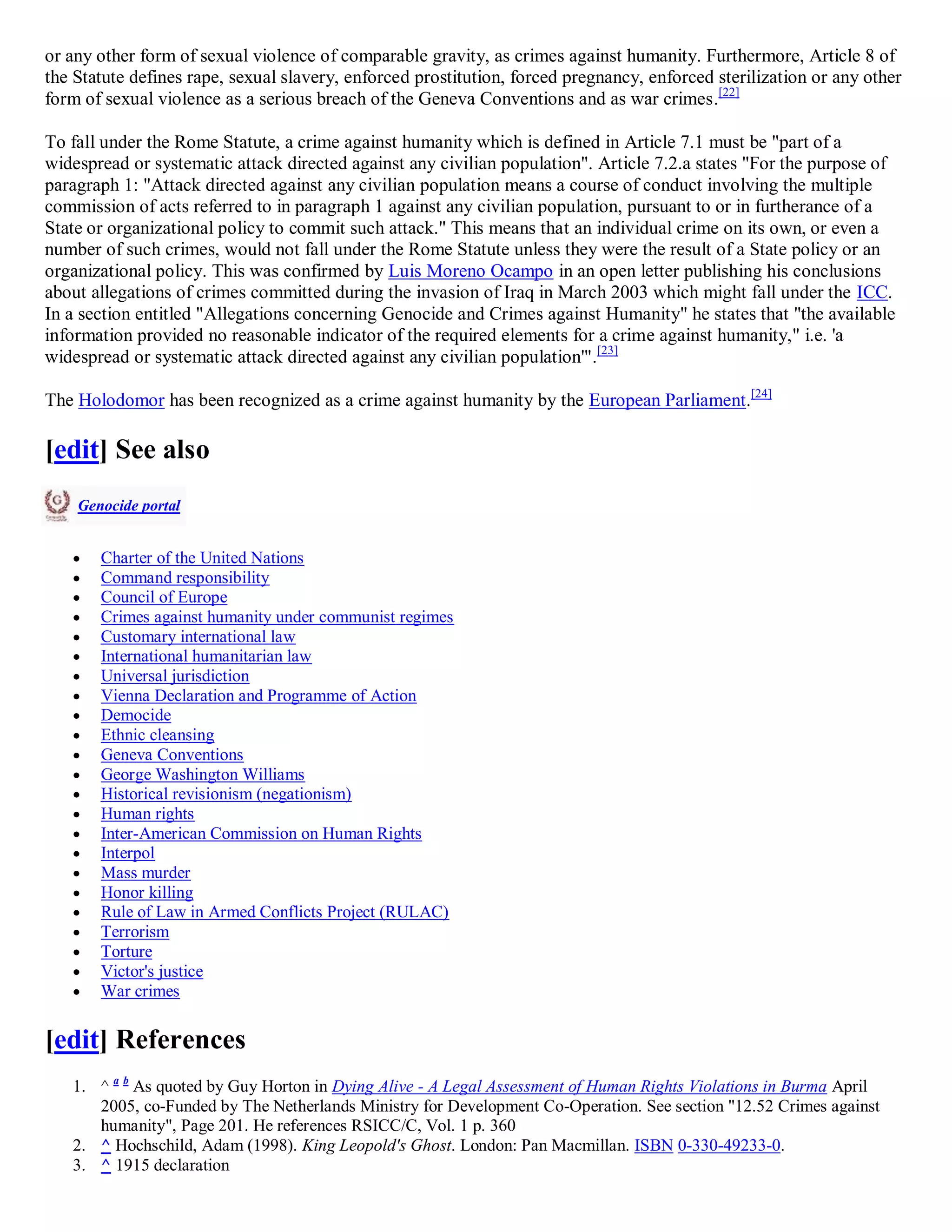 Nuremberg principles crimes against humanity (wikipedia information) | PDF
