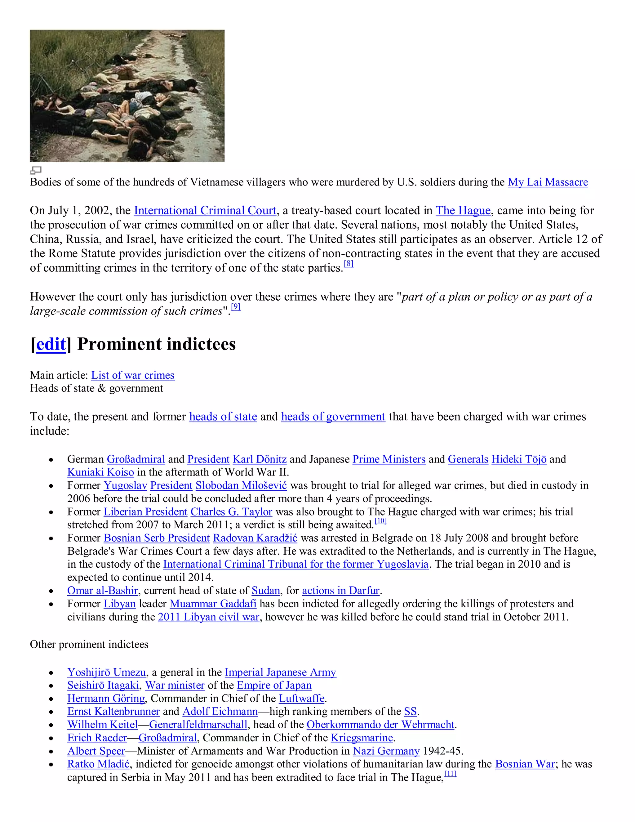 Nuremberg principles war crime (wikipedia information) | PDF
