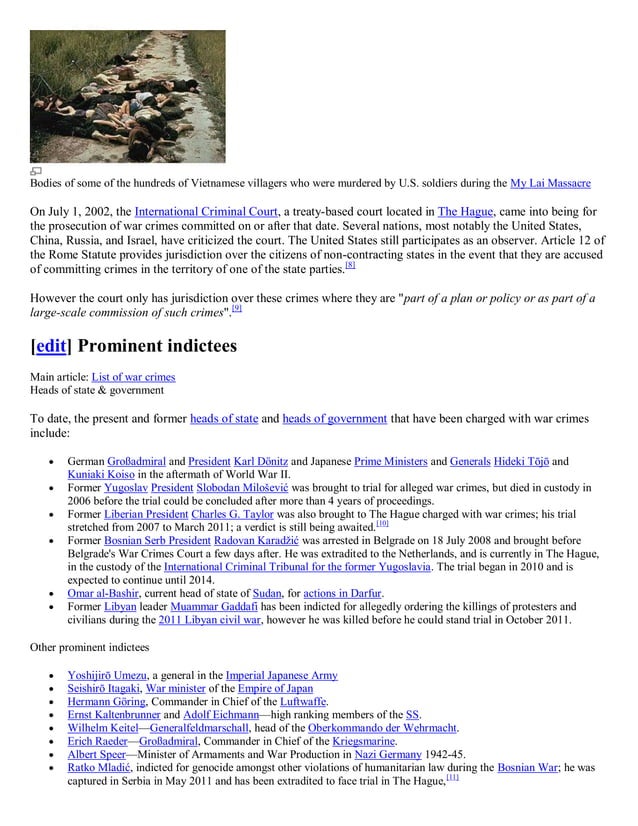 Nuremberg principles war crime (wikipedia information) | PDF