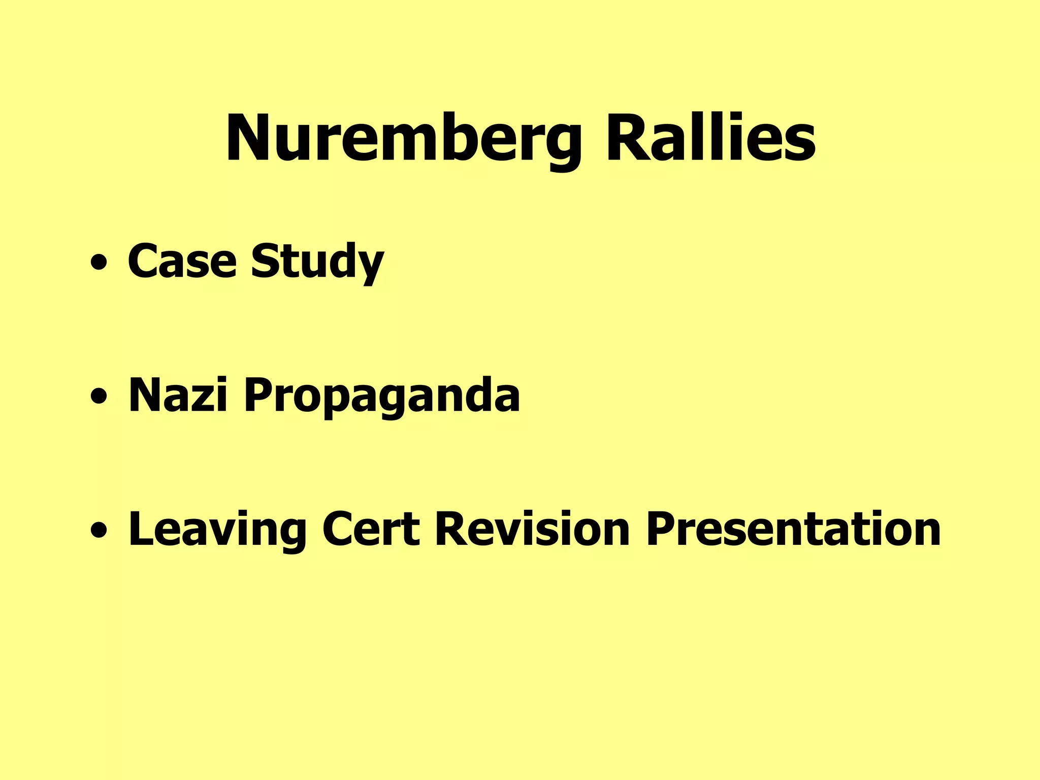 Nuremberg rallies | PPT