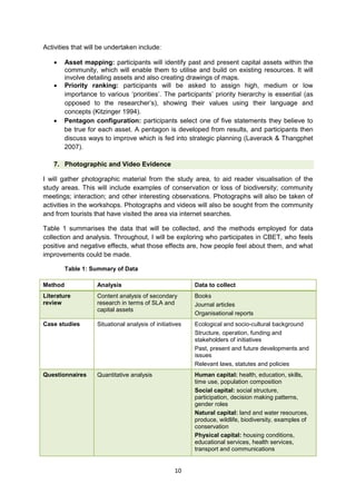 Sustainable Livelihoods Analysis of Community Based Ecotourism ...