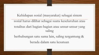 SISTEM SOSIAL | PPT