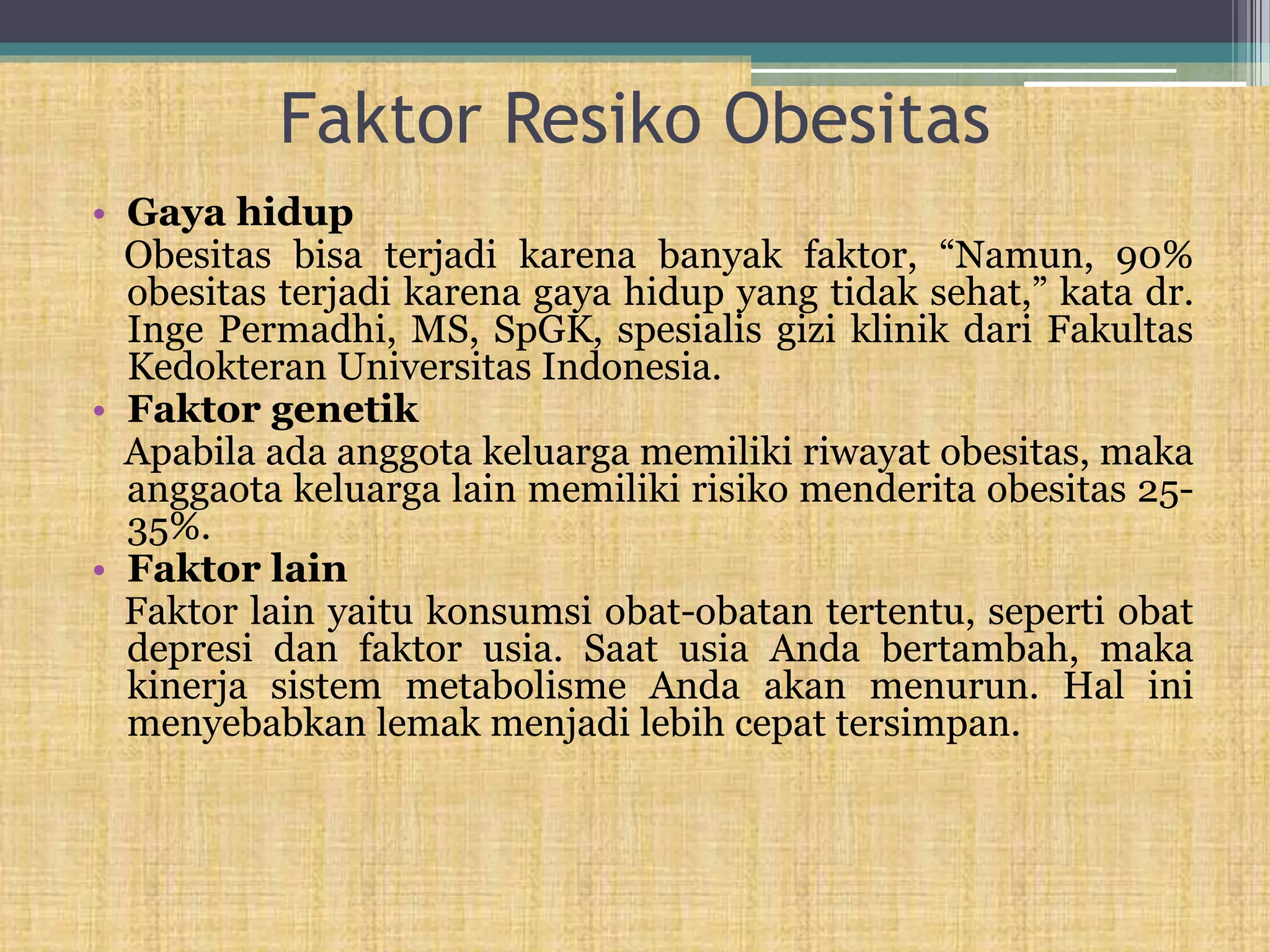 Kelainan Metabolisme Lemak | PPTX