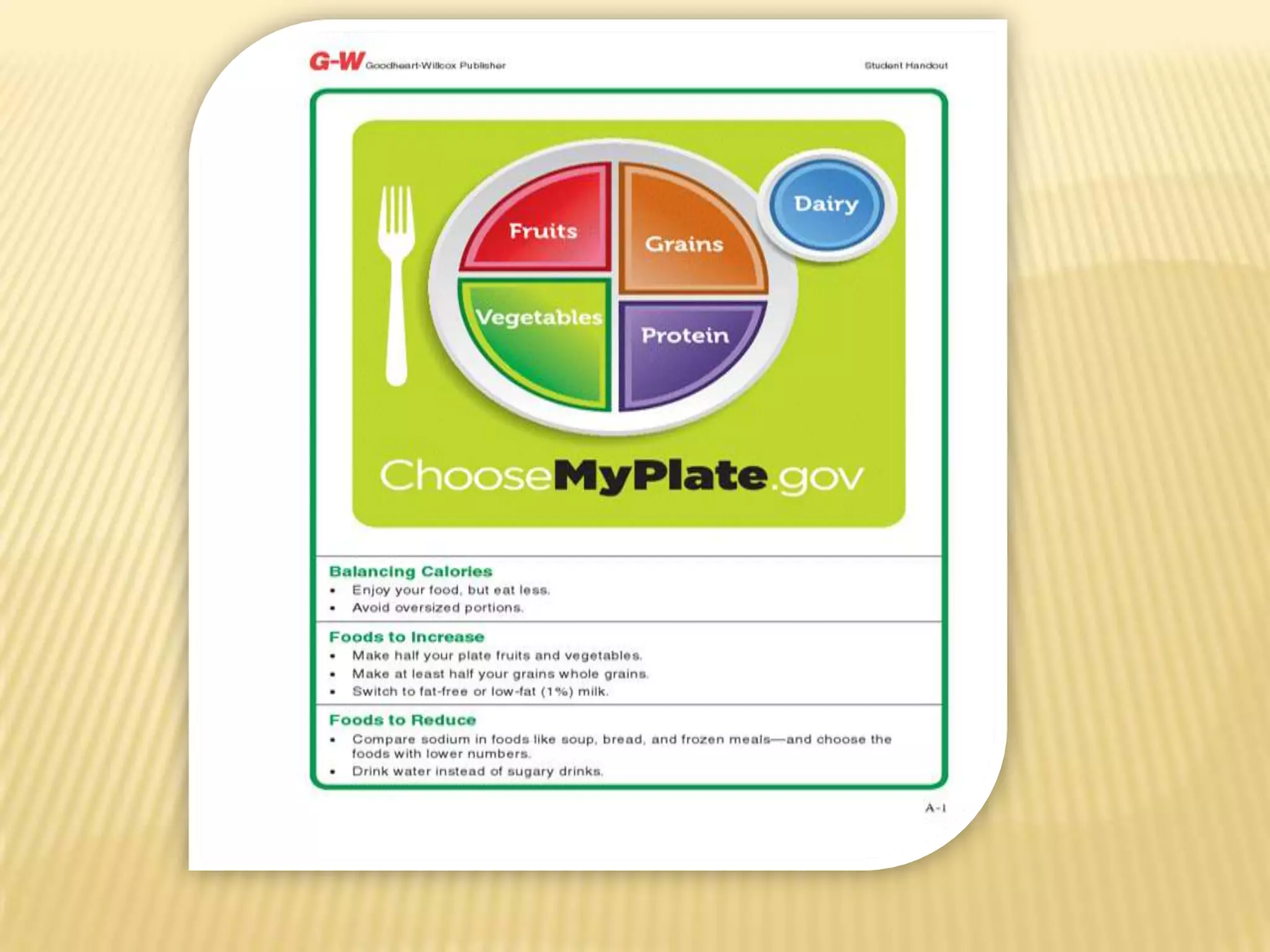 My Plate, My pyramid and food guide pyramid | PPTX