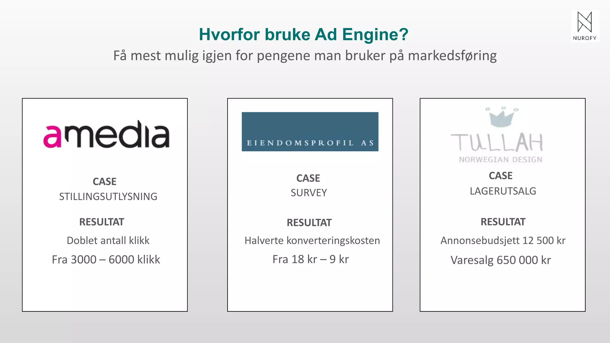 Nurofy pitch @ First Tuesday Bergen | PPTX