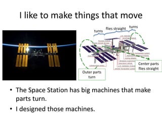 School Presentation on Space Station Mechanism design, JPNurre | PPSX