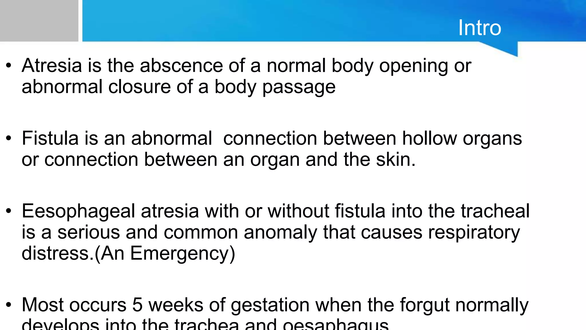 Omphalocele/Exomphalos, cleft palate & Oesophageal atresia and Nursing ...