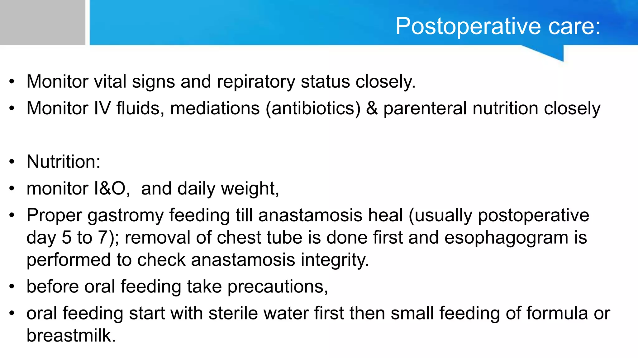 Omphalocele/Exomphalos, cleft palate & Oesophageal atresia and Nursing ...